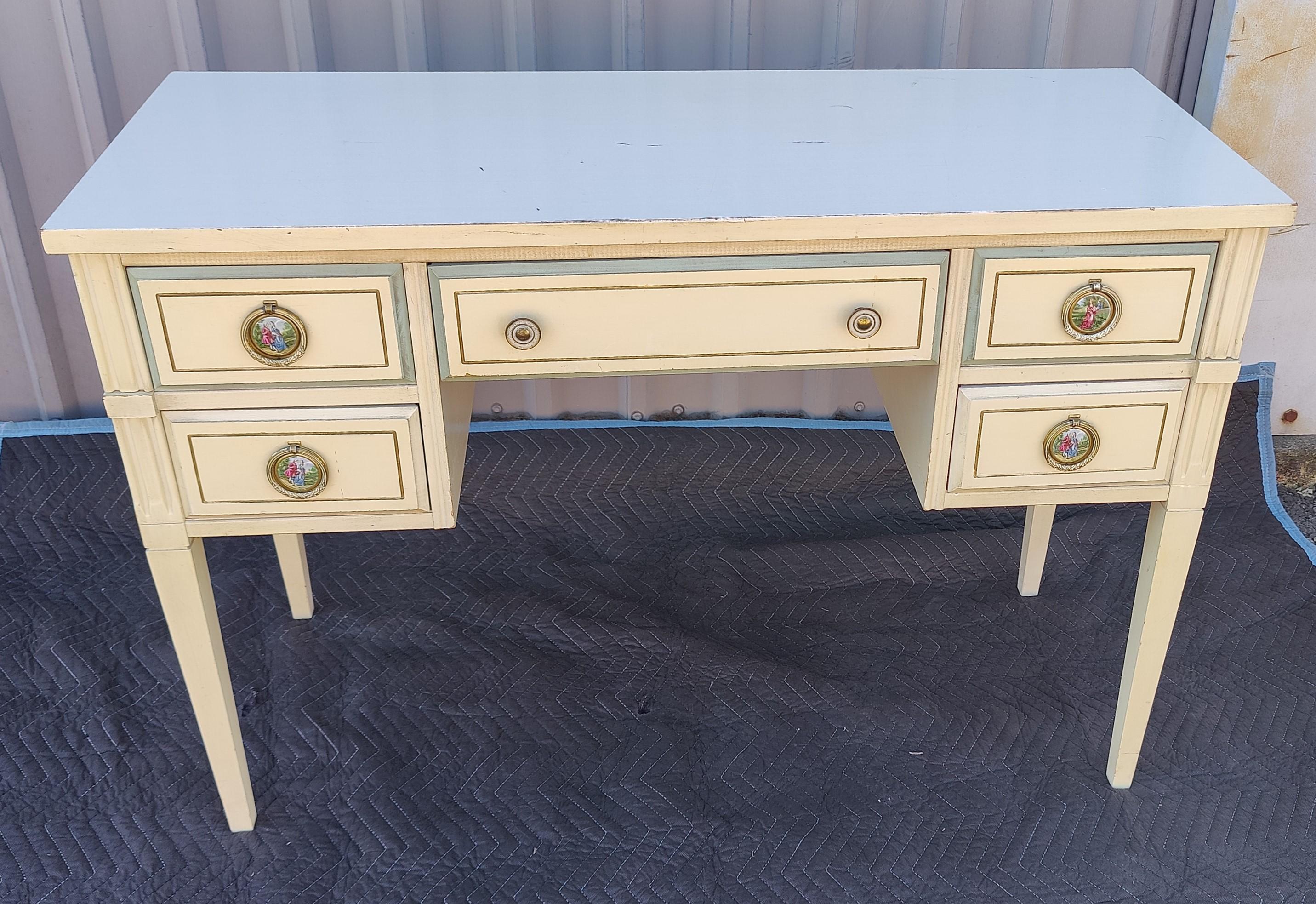 Vintage Cream Colored Swedish Style Writing Desk - Etsy