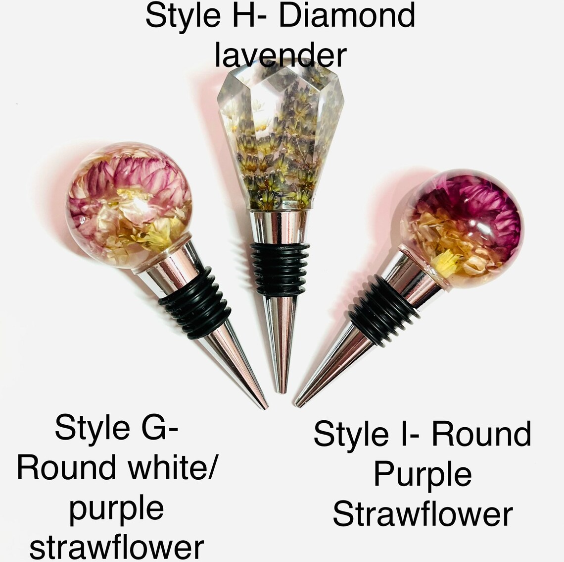 Handmade Wine Stopper. Beautiful Real Flowers. Spring Flowers. - Etsy