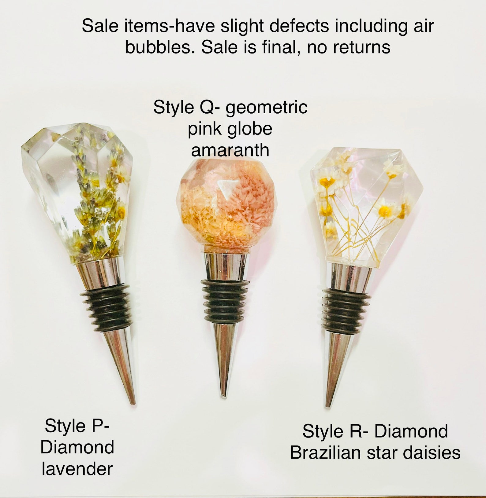 Handmade Wine Stopper. Beautiful Real Flowers. Valentines Day - Etsy