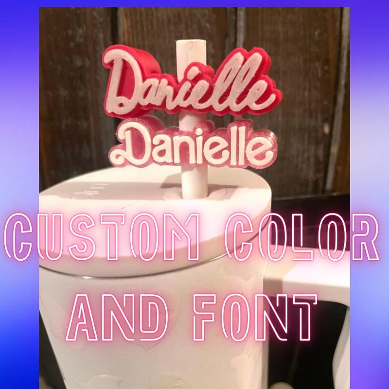 Custom Name Straw - Etsy