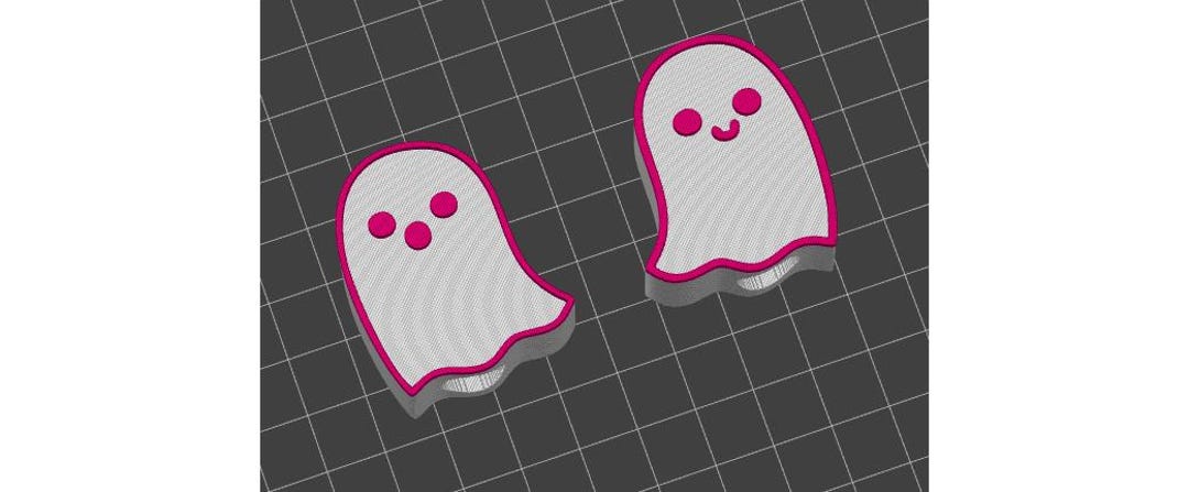 Cute Smiling Ghosts Halloween Straw Topper STL File 3D Print File for ...