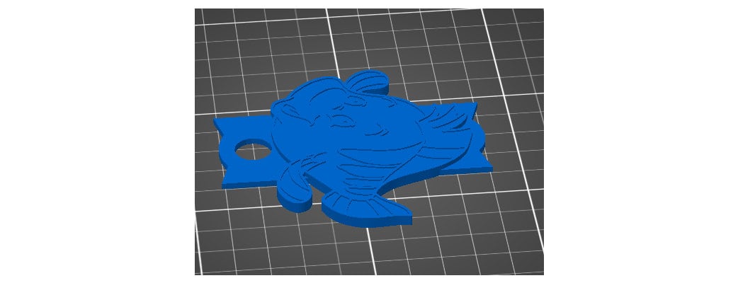 Fish Friend Plate Tag Lid Topper Large Straw Accessory STL 3D Printing ...