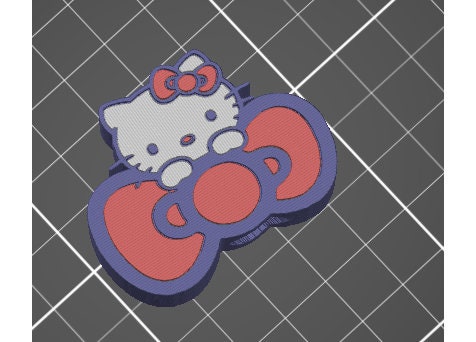 Kitty Face and Bow Straw Topper STL 3D Print File 11mm Width Straws ...