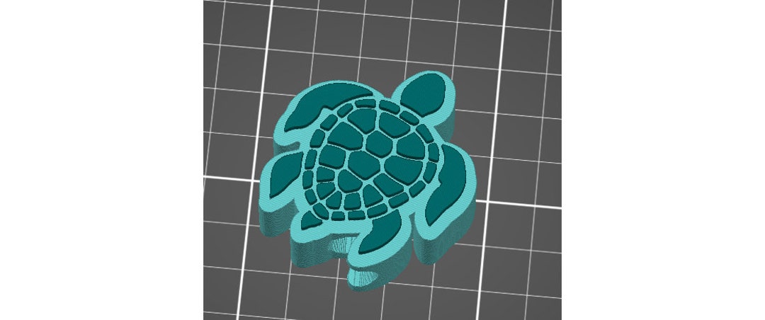 Deep Sea Turtle Straw Topper STL 3D Print File 11mm Straw Width / Fits ...