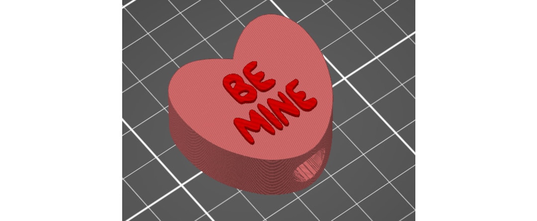 Be Mine Conversation Candy Heart Valentine Straw Topper STL 3D Print ...