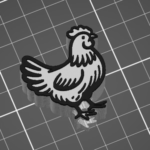 Farm Animal Chicken Straw Topper STL 3D Print Files Fits 40 Oz Tumbler ...