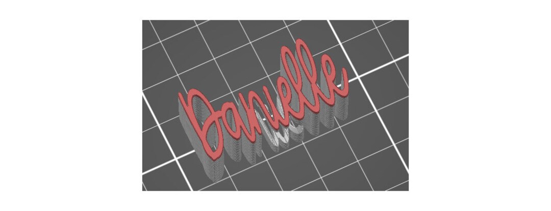 CUSTOM NAME STL 3D Print File Popular Cursive Font Straw Topper Fits ...