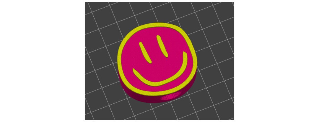 Retro Smiley Face Smile Straw Topper STL 3D Print File 11.1 Mm Width ...