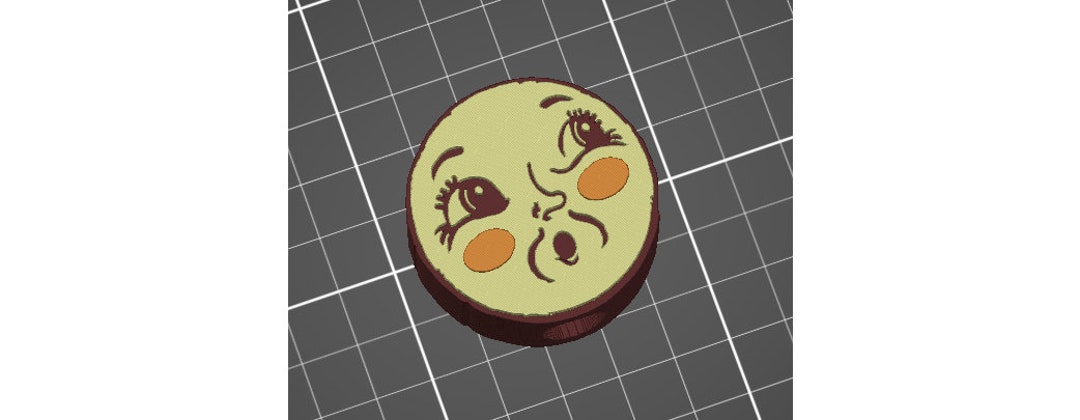 Vintage Man in the Moon Straw Topper STL 3D Print File 11mm Straw ...