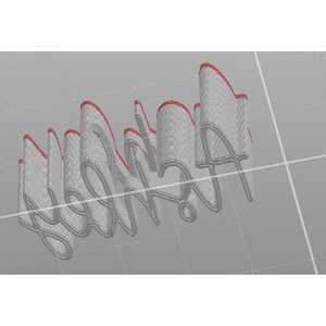 CUSTOM NAME STL 3D Print File Popular Cursive Font Straw Topper Fits ...