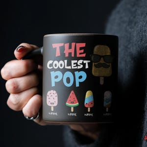 Personalized the Coolest Pop Grandpa PNG, Custom Dad Popsicle, Dad Gift ...