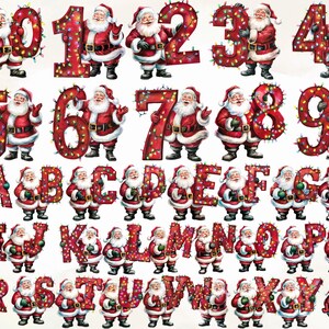 Santa Claus Alphabet, Santa Claus Png, Christmas Letter, Kris Kringle ...