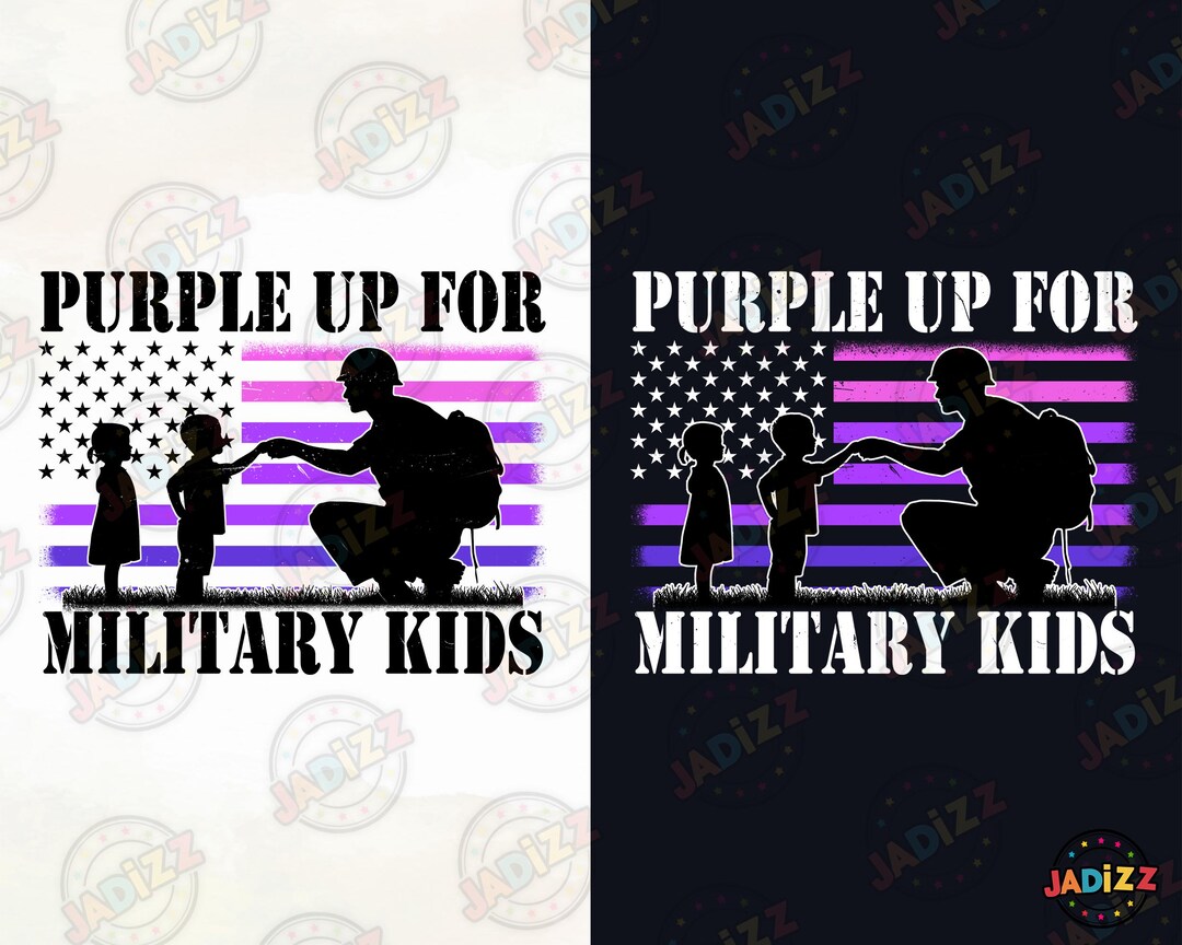 Purple up for Military Kids Month of the Military Child Png Clipart ...