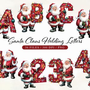 Santa Claus Alphabet, Santa Claus Png, Christmas Letter, Kris Kringle ...