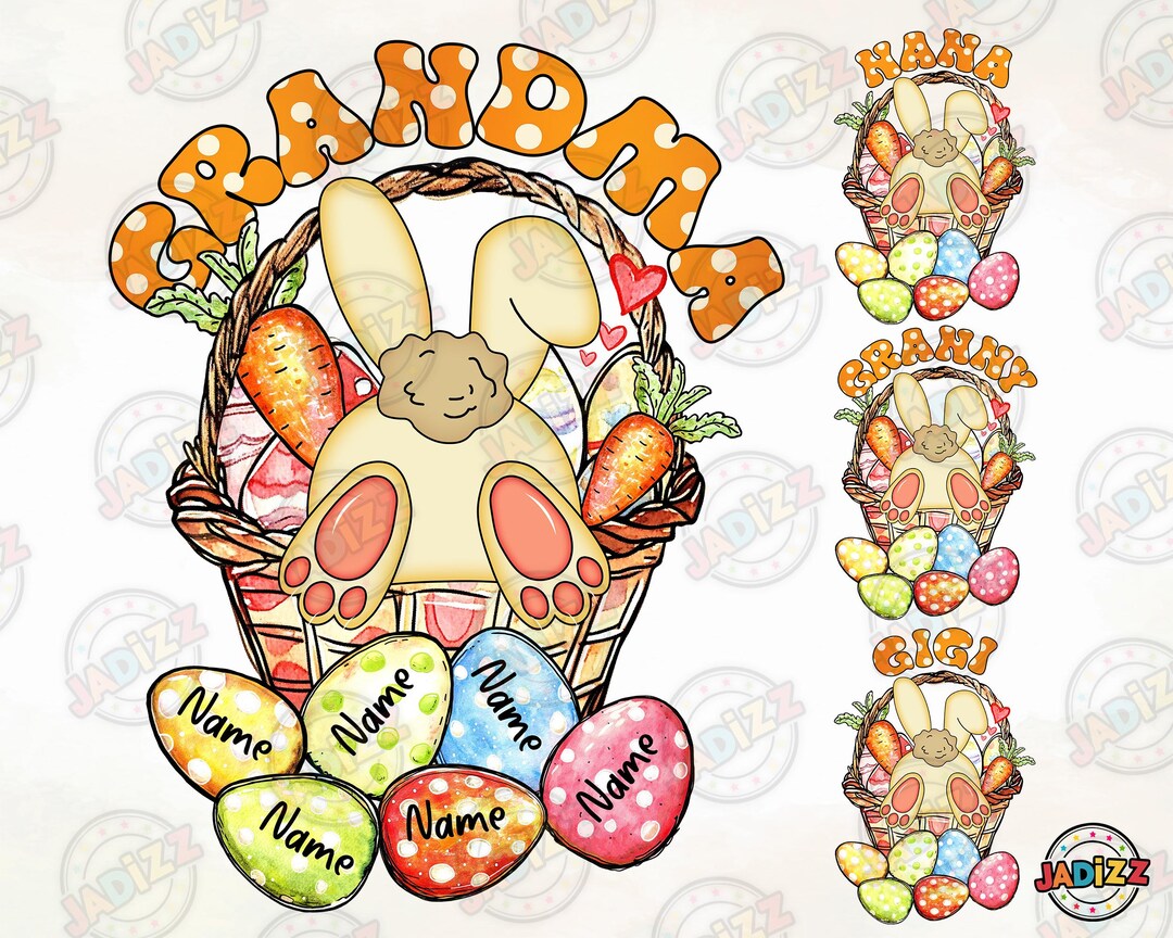 Personalized Grandma Easter Png, Easter Day Png, Easter Png Design ...