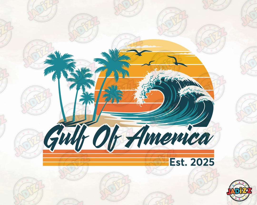 Gulf of America SVG PNG, Trendy Summer, Gulf Beach Retro Svg, Beach Png ...