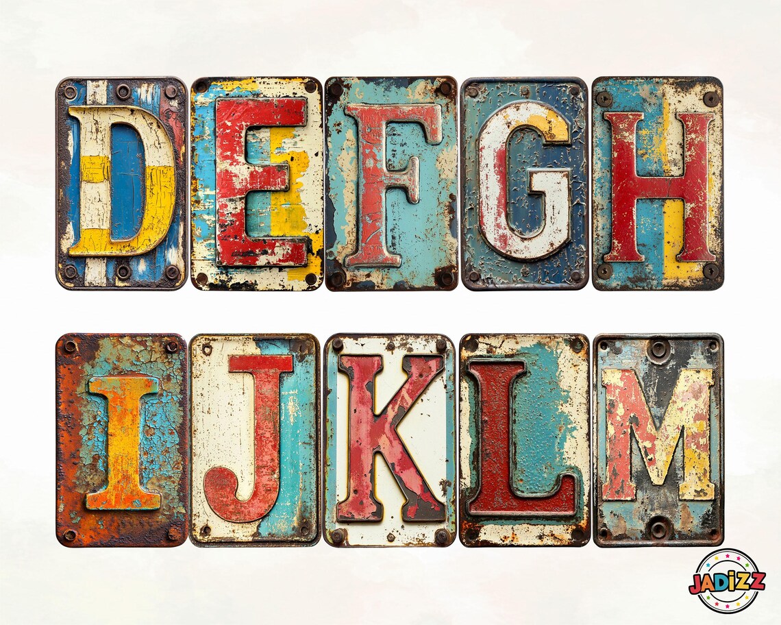 Metal License Plate Alphabet PNG, Metal Letters, License Plate Fonts ...