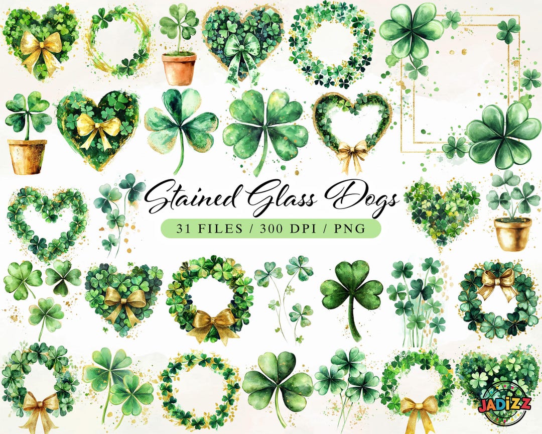Lucky Shamrocks St. Patrick's Day PNG Clipart, Retro St. Patrick's Day ...