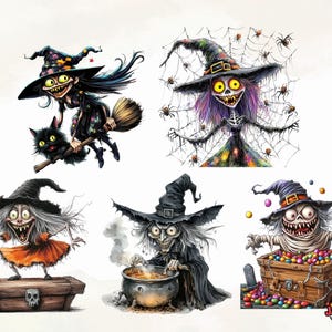 Spooky Witch Clipart, Witch Clipart, Spooky Witch Clipart, Witch Png ...