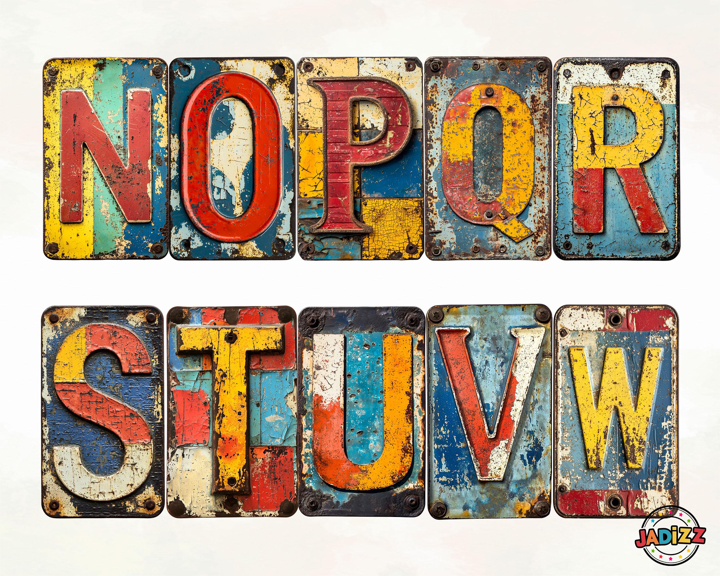 Metal License Plate Alphabet PNG, Metal Letters, License Plate Fonts ...