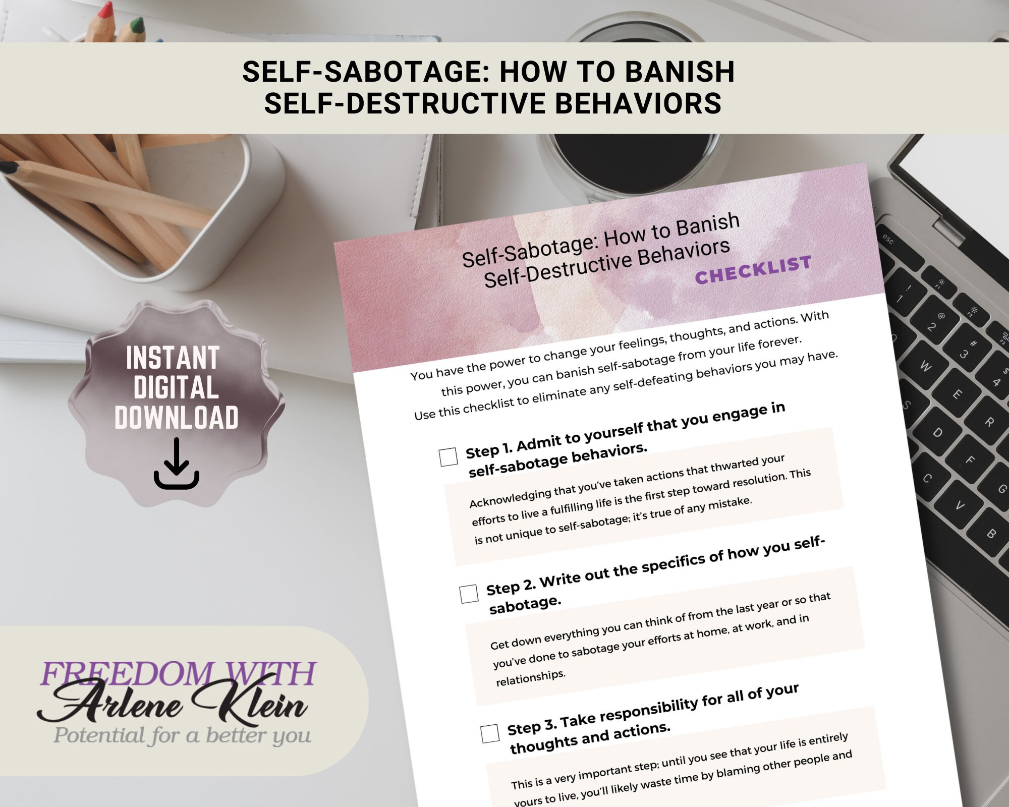 Checklist, Self-sabotage: How to Banish Self-destructive Behaviors ...