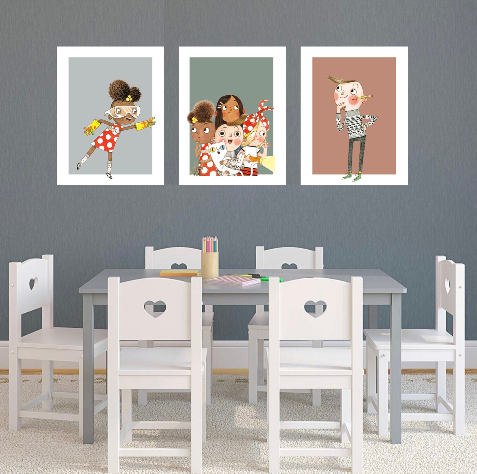 The Questioneers Ada Twist Book Character Posters Boho Neutral ...