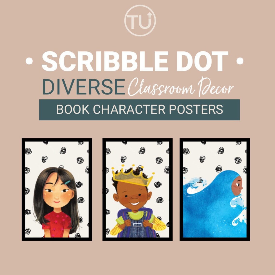Diverse Book Character Posters Classroom Decor Storybook - Etsy