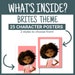Diverse Book Character Posters Brites Rainbow Classroom Decor - Etsy