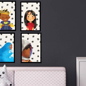 Diverse Book Character Posters - Classroom Decor Storybook Characters ...