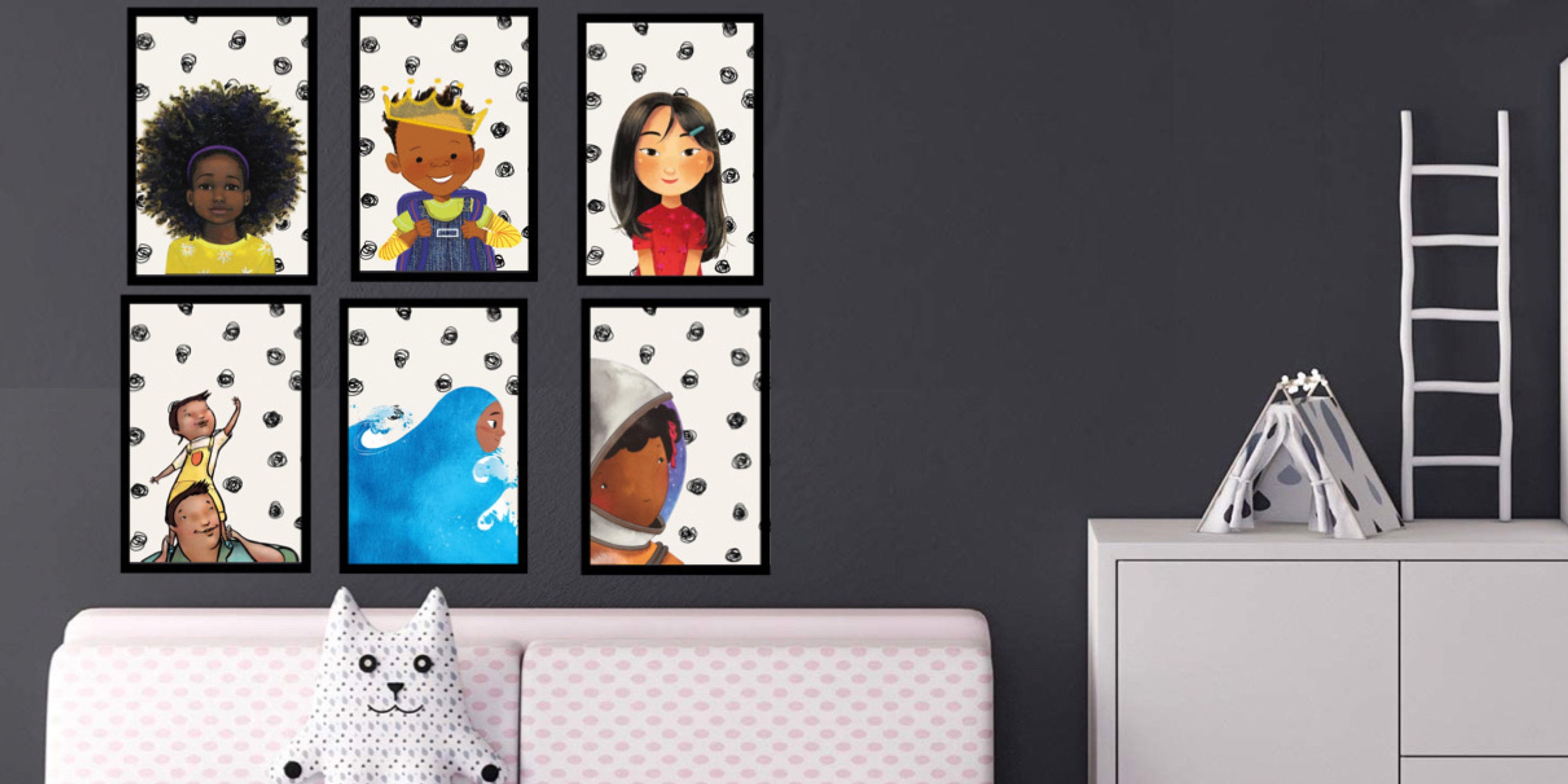 Diverse Book Character Posters - Classroom Decor Storybook Characters ...