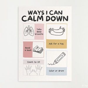 Calming Corner, Calming Strategies, Educational Posters, Emotions ...