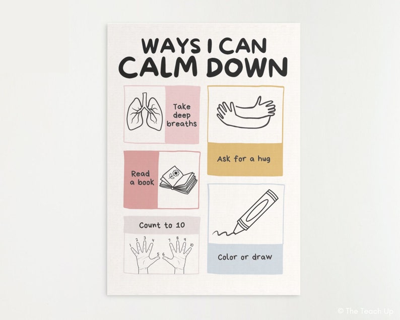 Calming Corner, Calming Strategies, Educational Posters, Emotions ...