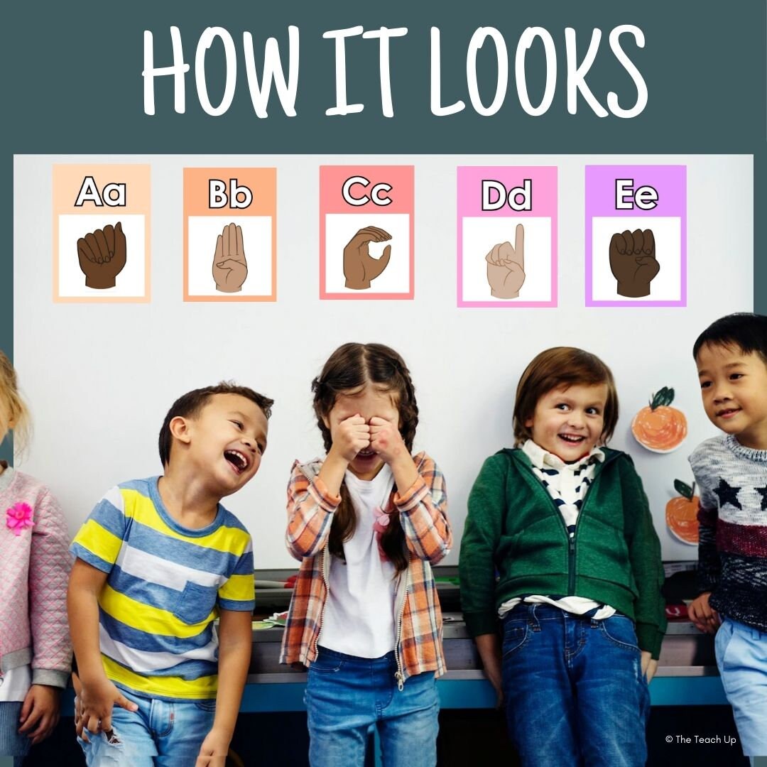 ASL | American Sign Language | Alphabet Poster | Rainbow Brites - Etsy