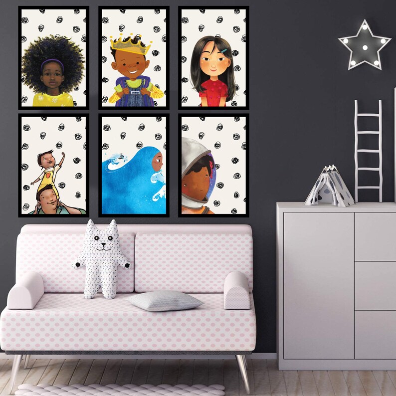 Diverse Book Character Posters - Classroom Decor Storybook Characters ...