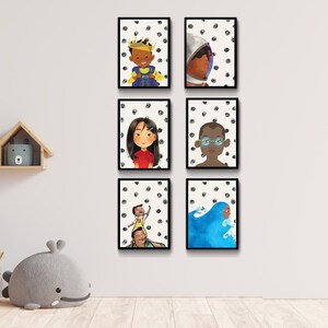 Diverse Book Character Posters - Classroom Decor Storybook Characters ...