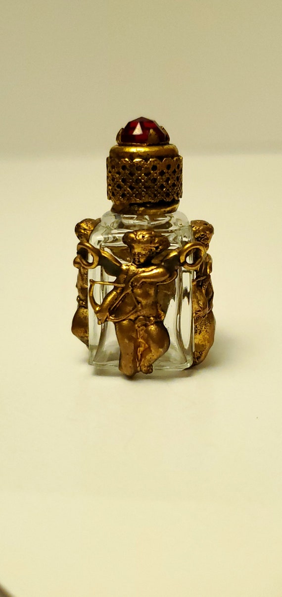 Antique Miniature Cherub Perfume Bottle - Etsy