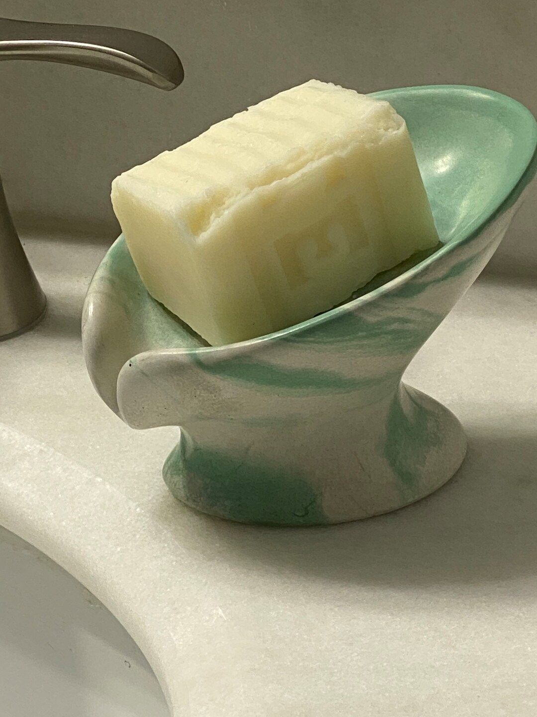 Soap Dish, Cement Self Draining Soap Dish, Concrete Soap Holder, Self ...