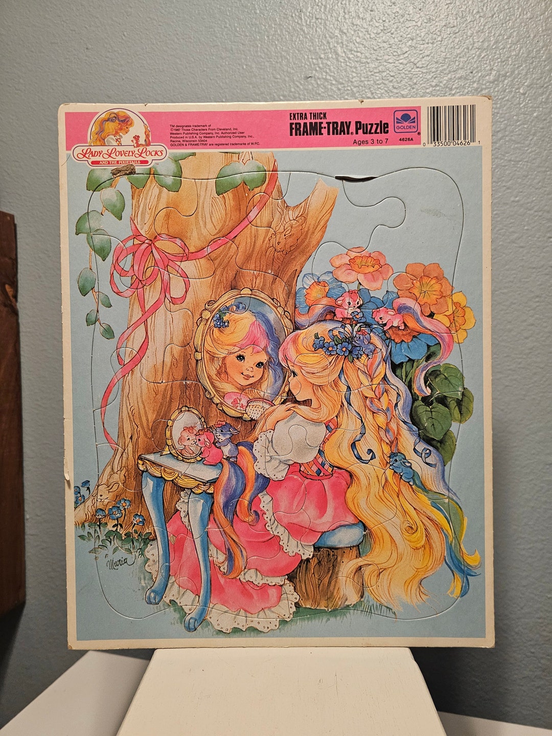 Lady Lovely Locks and the Pixietails Vintage 1986 Puzzle Frame and Tray ...