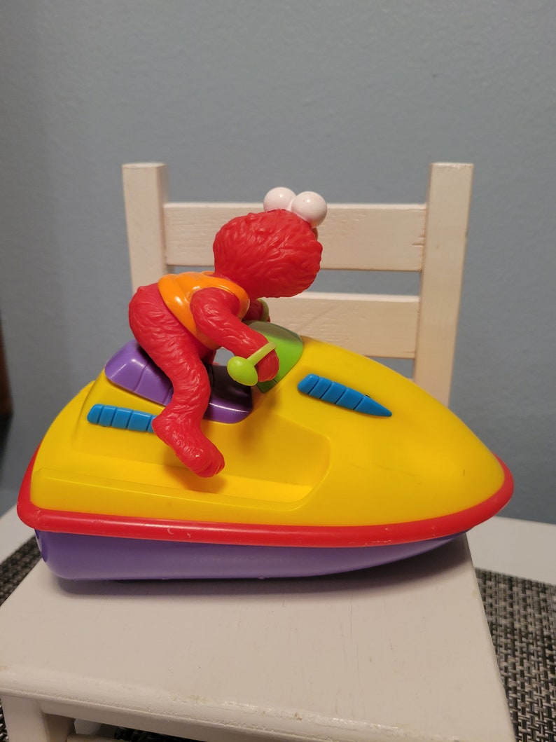 Elmo Riding A Jet Ski 8 Vintage Toy - Etsy