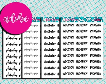 Adobe Illustrator Stickers Etsy