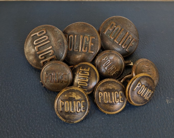 Antique Police Uniform Buttons, Fechheimer Brothers - Etsy