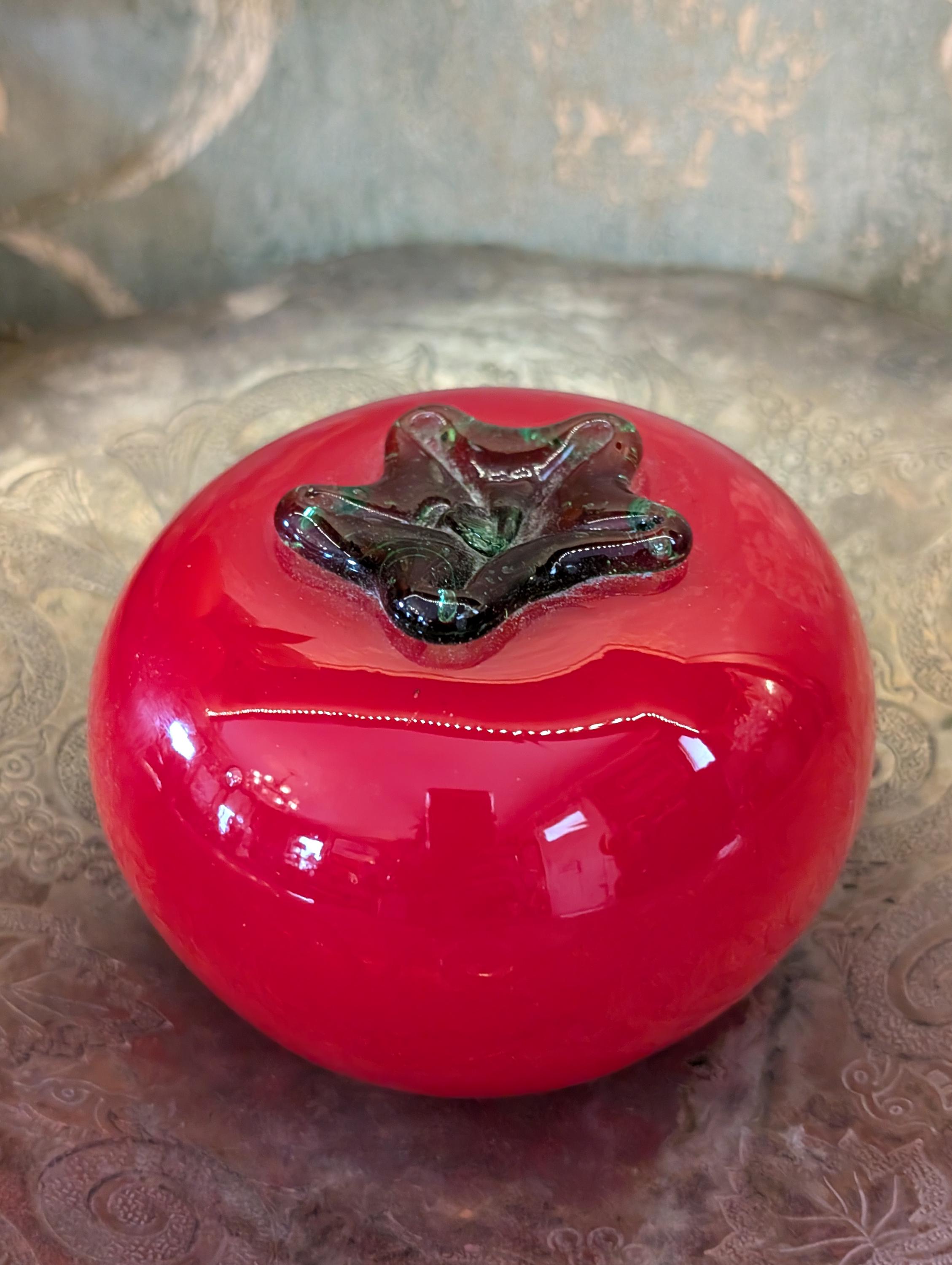 Vintage Glass Fruit, Murano-style Tomatoes, Set of Two - Etsy