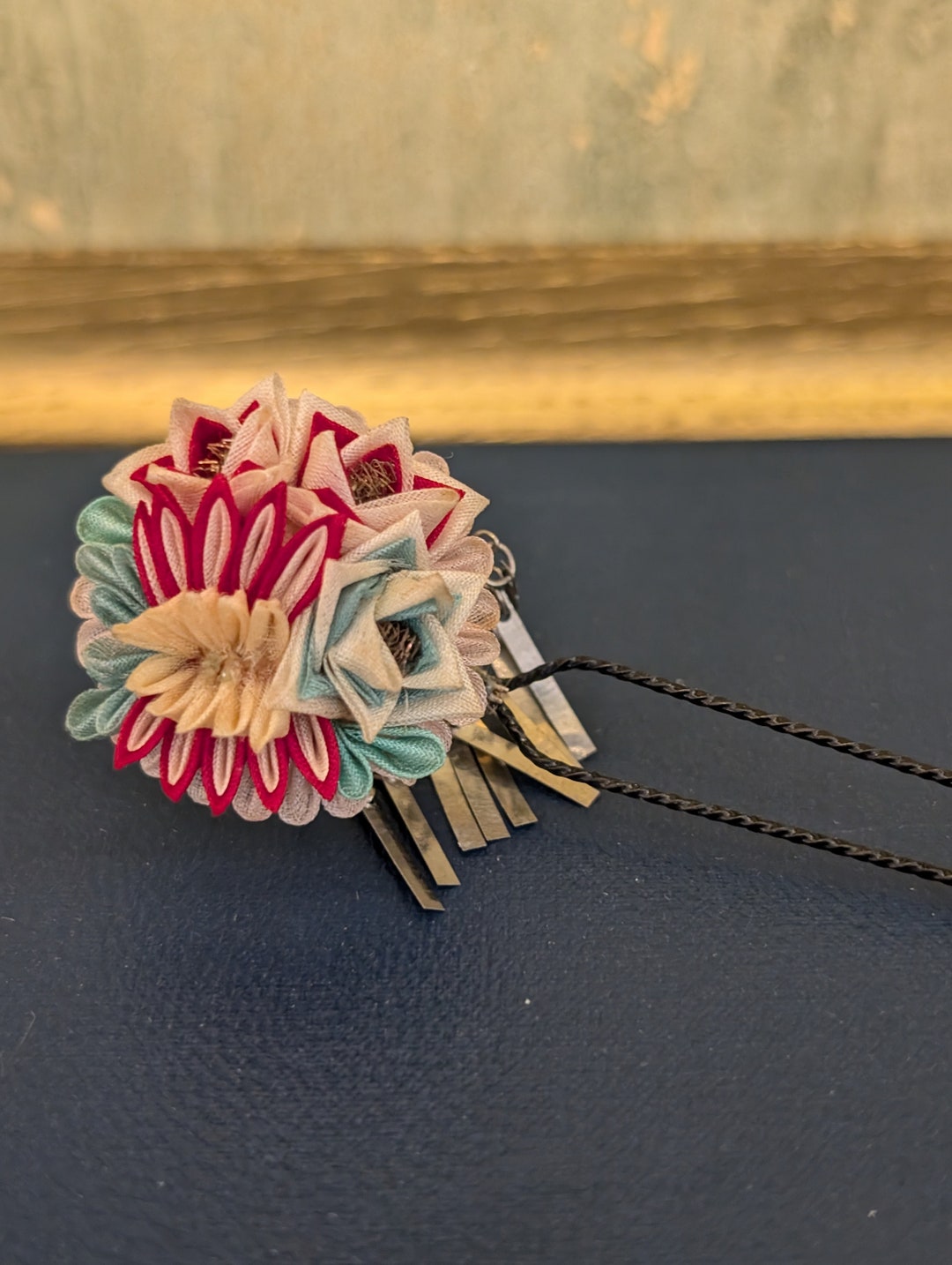 Vintage Japanese Hair Pin, Floral Hair Accessory - Etsy