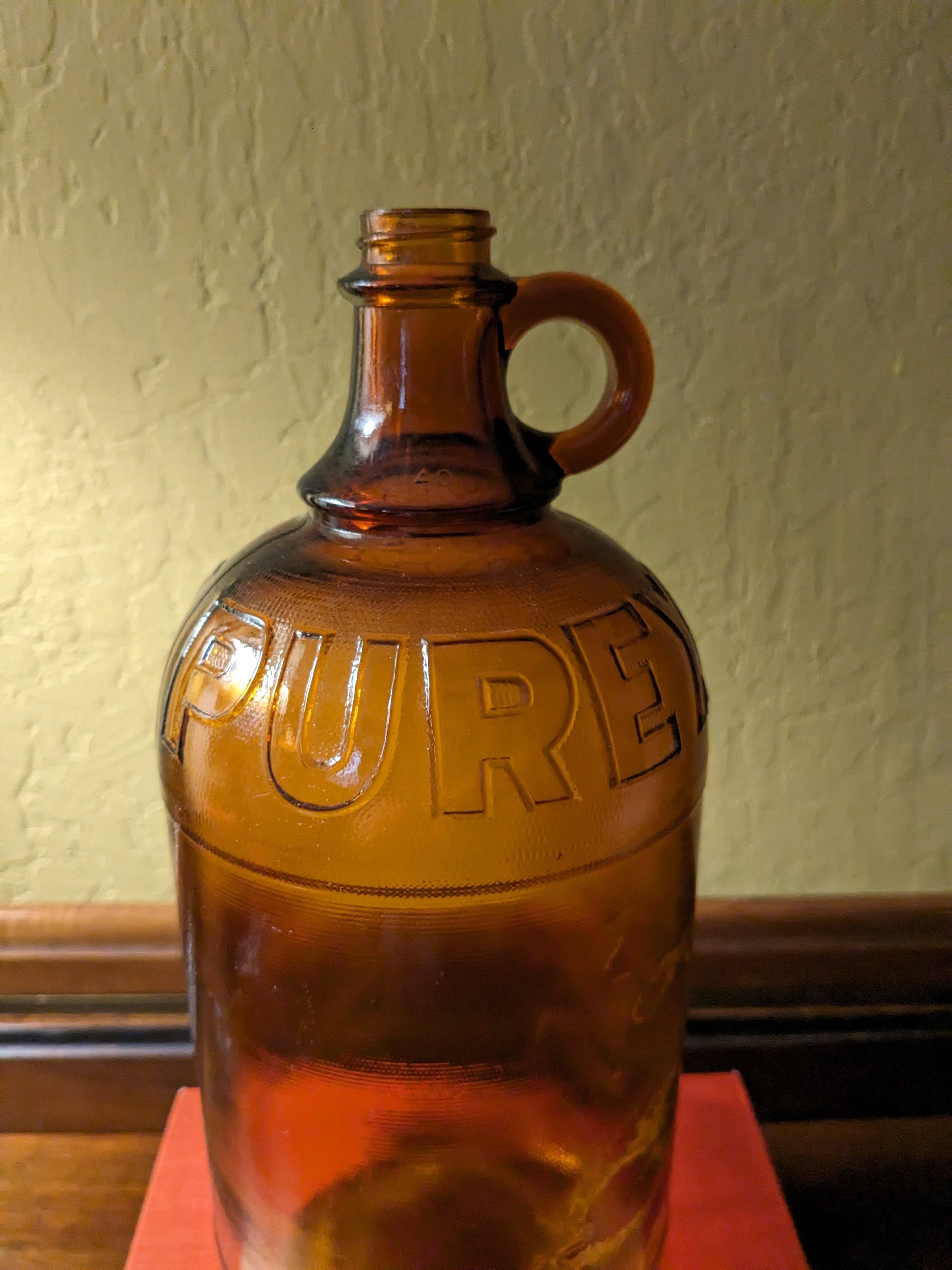 Vintage Purex Bleach Bottle, Large Mid-century Amber Glass Bottle - Etsy