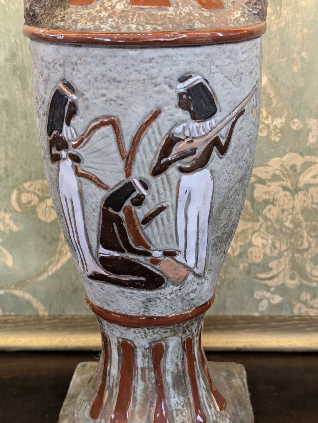 Mid-century Egyptian Amphora Vase, Amphora Urn - Etsy