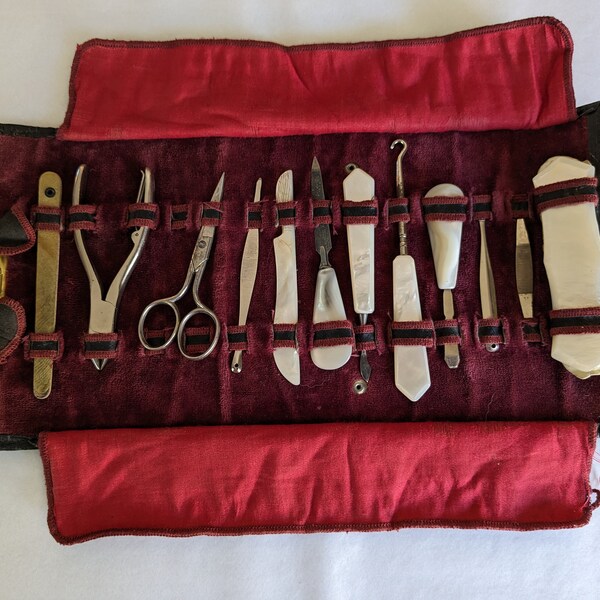 Antique Manicure Set - Etsy