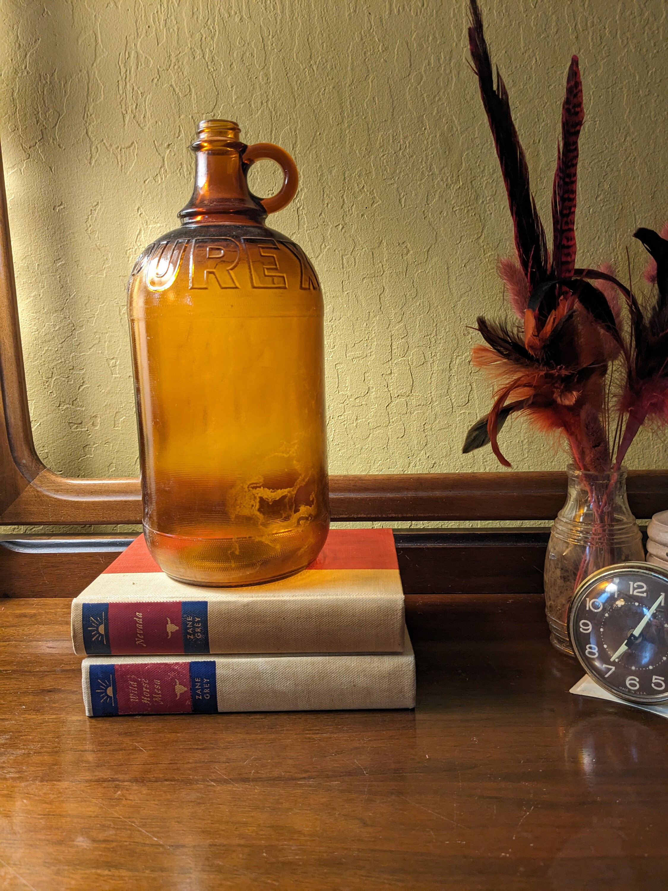 Vintage Purex Bleach Bottle, Large Mid-century Amber Glass Bottle - Etsy