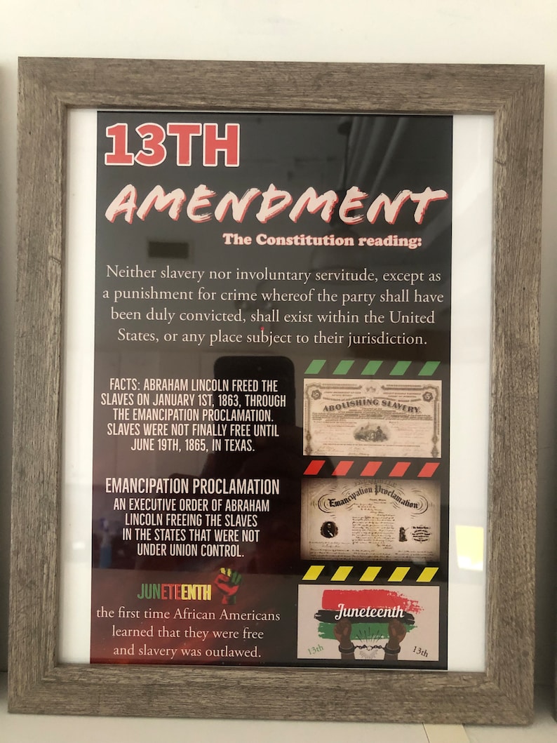 13th Amendment - Etsy