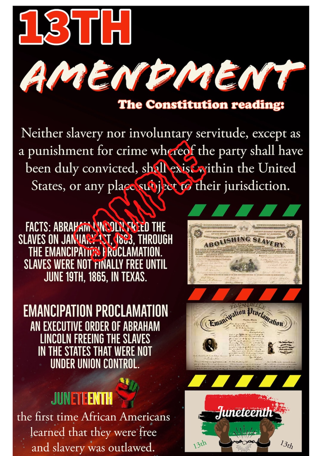 13th Amendment - Etsy