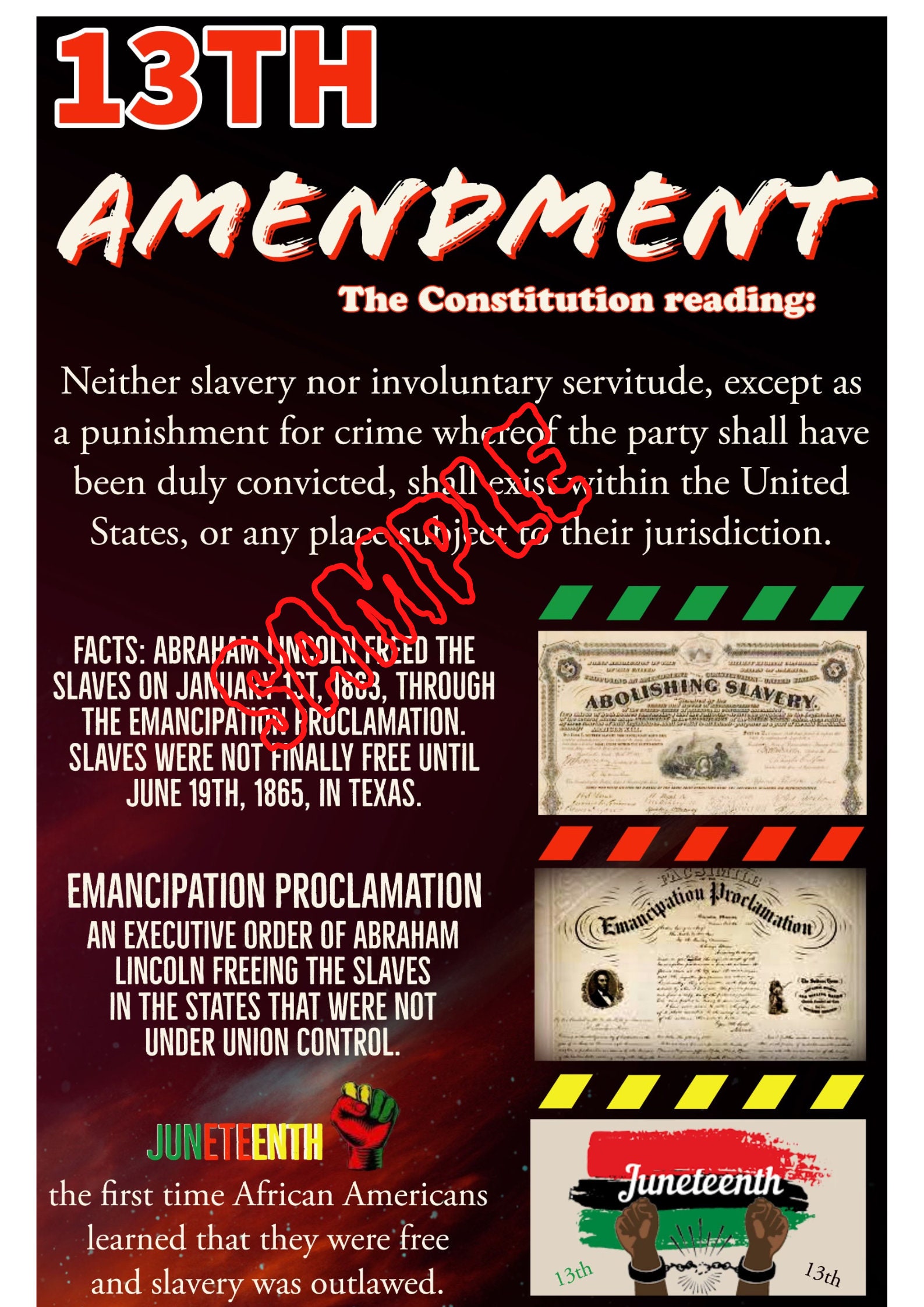13th Amendment - Etsy